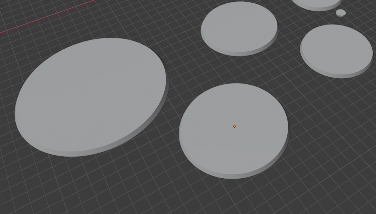 Wargaming magnetised round base STL pack for 3D printing - Angry Griffin