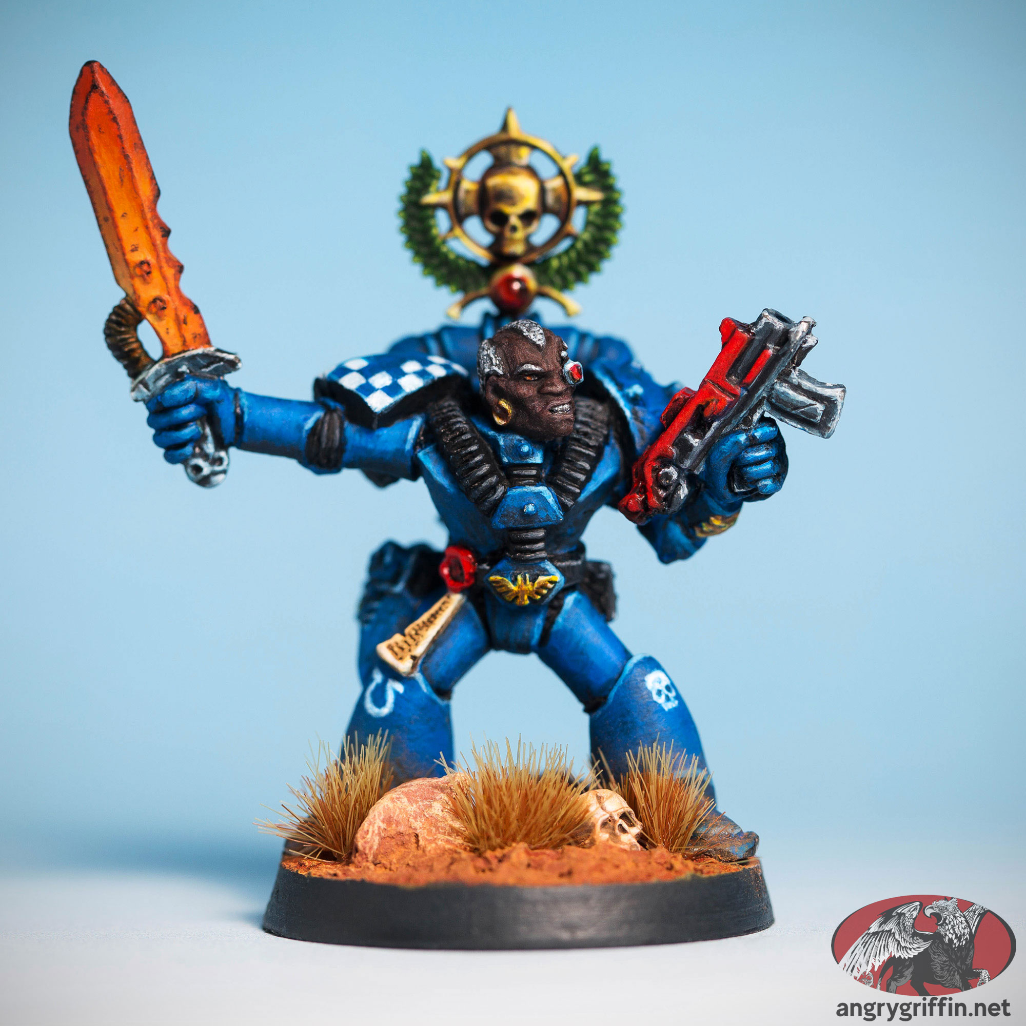 Metal Rogue Trader Officers - Captain with Bolter and Power Sword ...